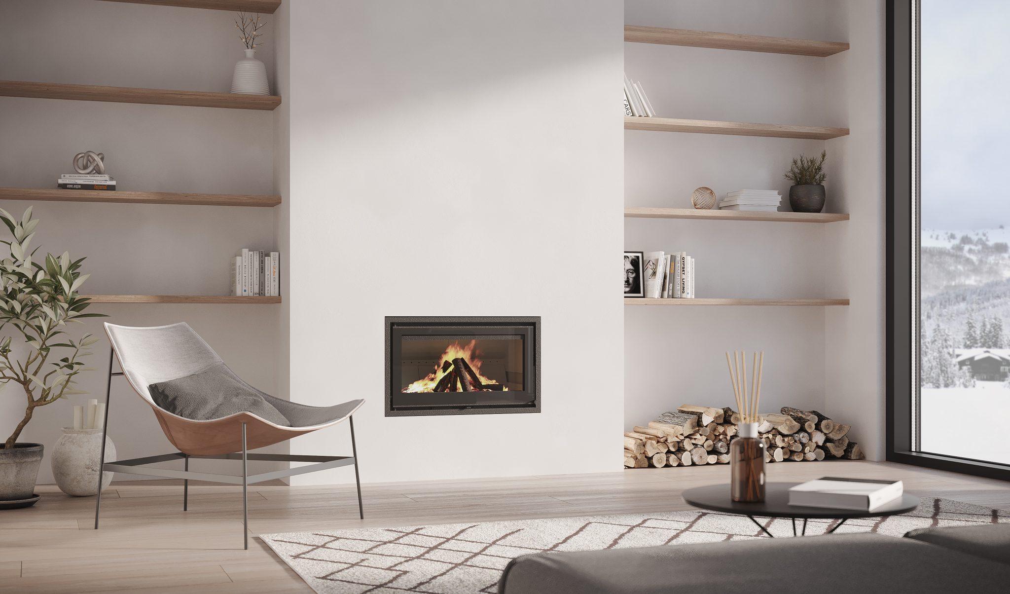 A Closed Slow-Combustion Built-In Fireplace for My Home - Home Fires
