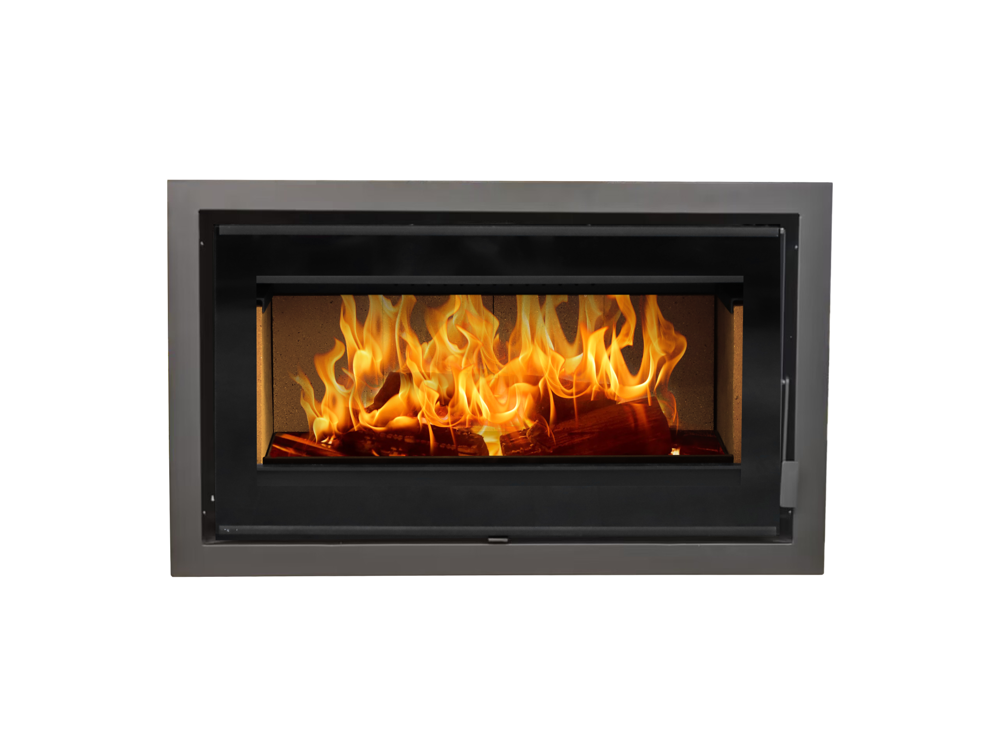 Flamm 950 Built-in Fireplace + Trim plate (13-16kW) | Home Fires Fireplaces